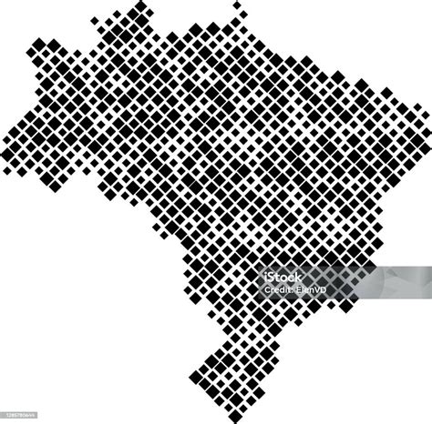 ブラジルは異なるサイズの黒い菱形バスのパターンから地図ベクターの図 イラストレーションのベクターアート素材や画像を多数ご用意