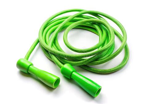 Dynamic Green Jump Rope In Motion A Long Exposure Celebration Of Fitness And Active Living Stock