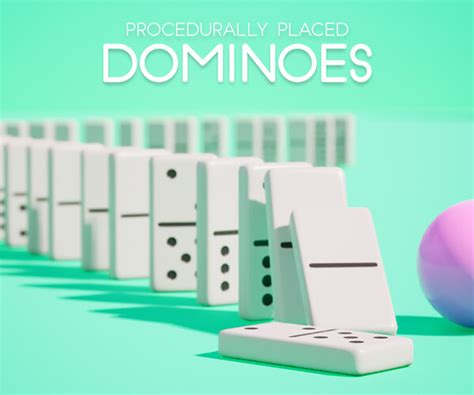 Artstation Procedurally Placed Dominoes Unreal Engine Game Assets