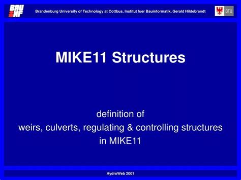 PPT MIKE Structures PowerPoint Presentation Free Download ID