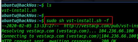 vestacp install on ubuntu linux server vesta cpanel installation