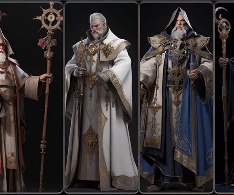 Artstation 200 Fantasy Male Cleric Reference Pack 4k V 9 Artworks