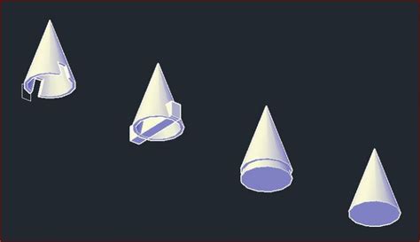 Cutout Sections In 3D Cones And Cylinders AutoCAD 3D Modelling