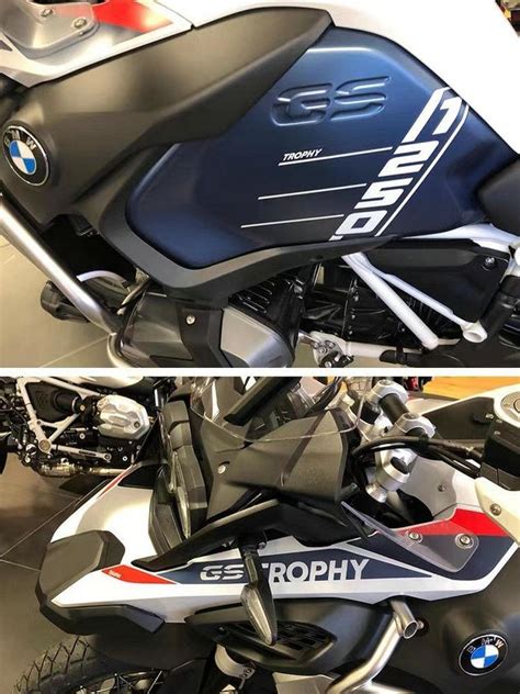 可開發票適用寶馬bmwr1200 R1250 Adv 14 23年 改裝油箱鳥嘴貼紙 Trophy版花 摩託車油箱貼紙 蝦皮購物