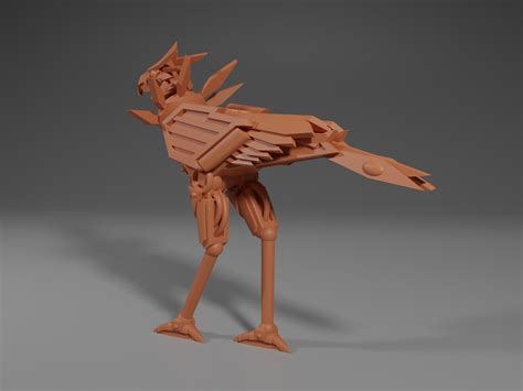 🤖 Clockwork Robot Bird Miniature Artificer Construct Model For Tabletop