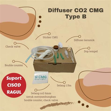 Jual CNG Store Paket Diffuser Siap Pakai Diffuser Co2 Check Valve Bouble Counter Dop Tempel