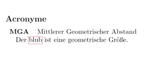 Glossaries Change Appearance Of Acronym According To Grammatical Form