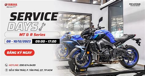 Revzone Service Days Trải Nghiệm Dịch Vụ Kiểm Tra Dòng Xe Yamaha Mt