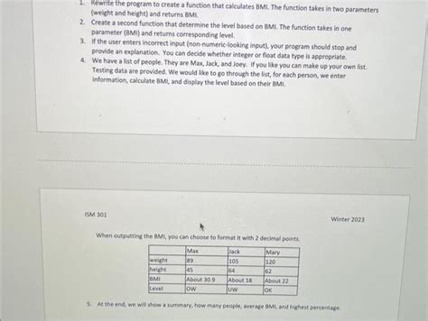 Solved 1 Rewrite The Program To Create A Function That