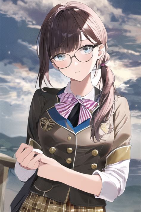 リョウナカムラ on Twitter 制服 AIart NovelAI AIイラスト AI美少女 AIgirl AIイラスト