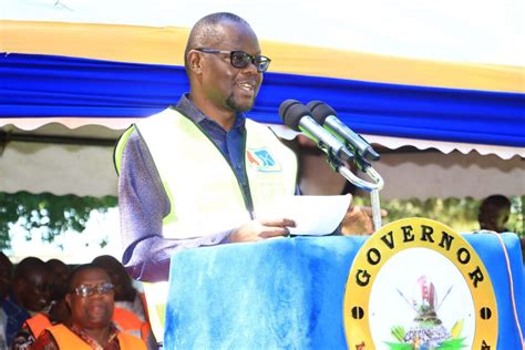 He Gover Dr Ochilo Ayacko Presided Over The Groundbreaking Ceremony