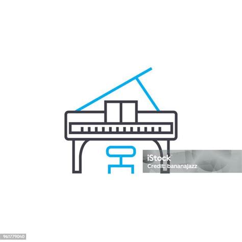 演奏鋼琴線形圖示的概念演奏鋼琴線向量符號 符號 插圖向量圖形及更多一起圖片 一起 人 兒童 Istock