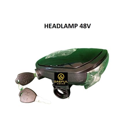 Jual Head Lamp 48v Kunci Kontak Indikator Sepeda Listrik Shopee Indonesia