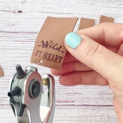 Easy DIY Custom Leather Label Tag Crafting On The Fly
