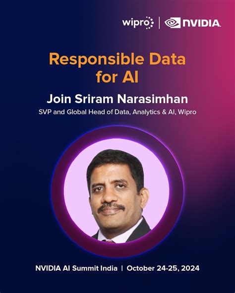 balaji ramamurthy on linkedin wipro is a platinum sponsor at nvidia ai