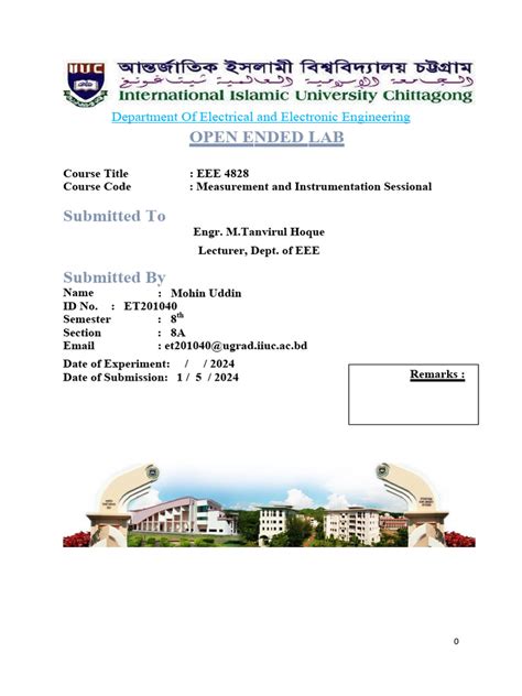 Open Ended Lab Et1201040 Pdf Resistor Electrical Resistance And