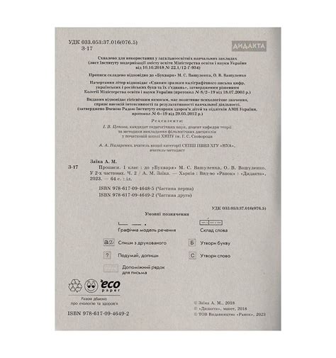 НУШ Українська мова 1 клас Прописи до букваря Вашуленка М С Частин