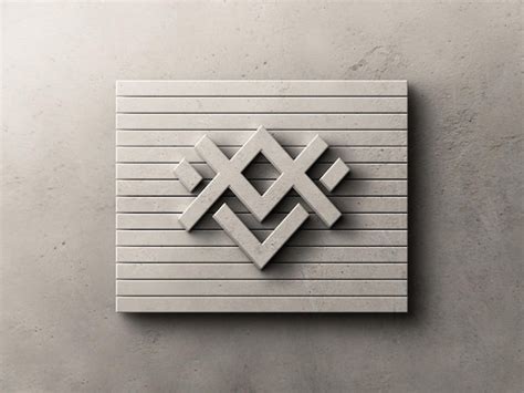 Premium Psd Emboss Effect Logo On Wall Mockup