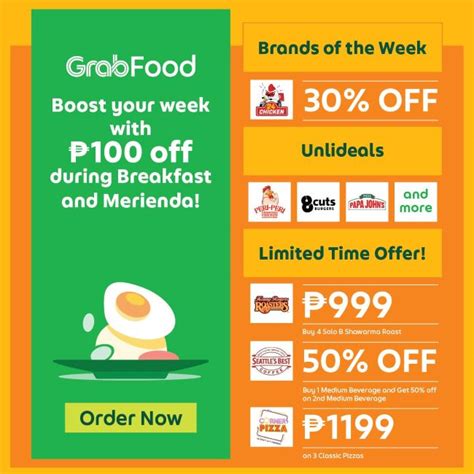 GRABFOOD Voucher Promo Code Satisfy Your Cravings For Less Jon To