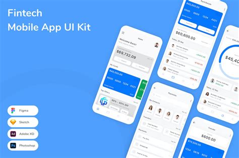 金融科技移动应用app Ui Kit Figpsdsketchxd 云瑞设计
