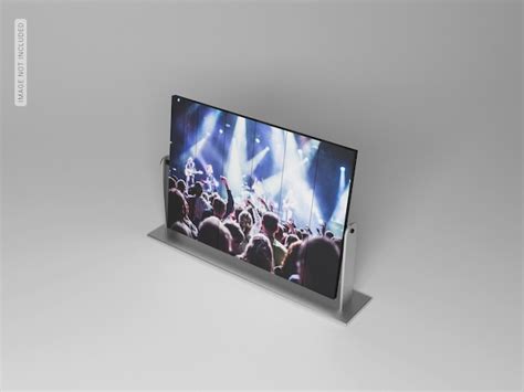 Maqueta De Soporte De Pantalla De Tv Led Ancha Archivo PSD Premium