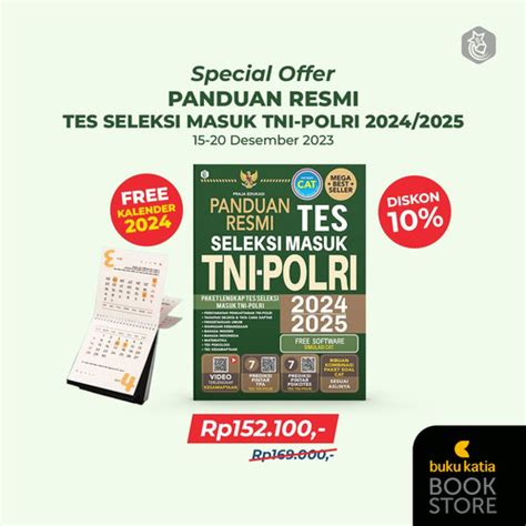 Jual PANDUAN RESMI TES SELEKSI MASUK TNI POLRI 2024 2025 Kota Depok Buku Katia Tokopedia