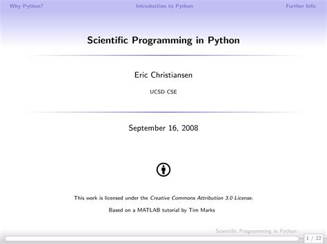 Scientific Programming In Python Pdf