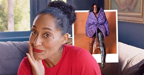 Tracee Ellis Ross Struggles To Put On Thigh High Metallic Boots In A
