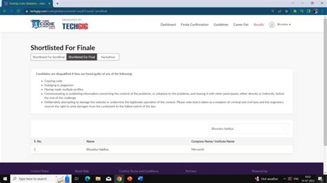 Bhumika Haldiya On Linkedin Techgig Codegladitors Codingcontest