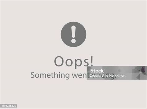 Oups Quelque Chose Sest Mal Passé Modèle De Concept De Page Web Derreur