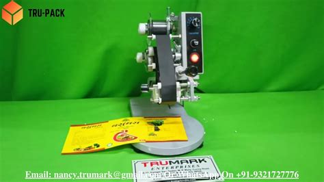 Hand Operated Batch Coding Machine Youtube