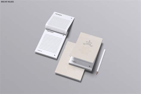 Premium Psd Notepad A6 Mockup