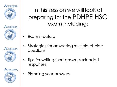 Pdhpe Hsc Enrichment Day 2011 Exam Technique Exam Structure Strategies