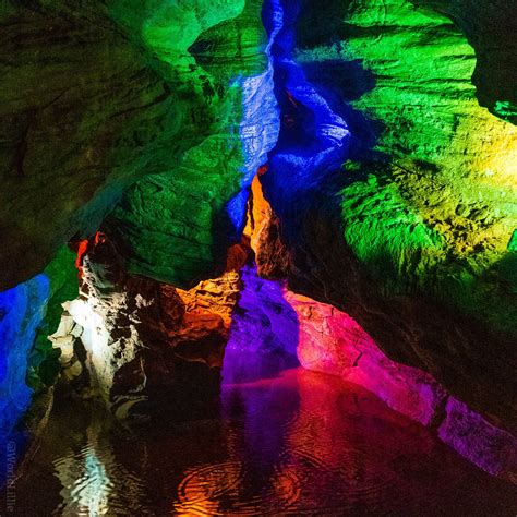 Laurel Caverns Crazy Color Lit Caves Near Pittsburgh Pa Around The World L