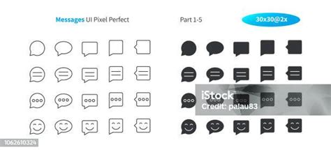 메시지 Ui 픽셀 완벽 한 잘 만들어진 벡터 얇은 라인과 단단한 아이콘 30 2 그리드 웹 그래픽 및 애플 리 케이 션에 대 한 X 간단한 최소한의 그림 15 부 고체에