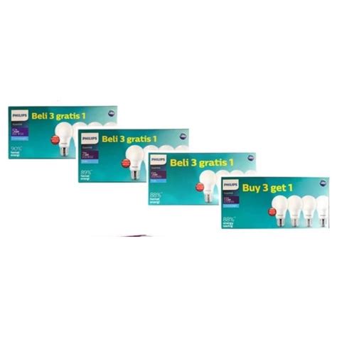 Jual Lampu PHILIPS LED Essential Paket Isi Watt Watt Watt Watt Multi Pack Sinar Pth