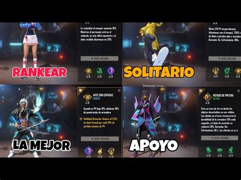 Mejores Combinaciones De Habilidades Para Free Fire 2025