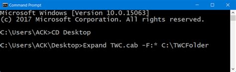 How To Extract Cab File Using Command Line Tools In Windows 11