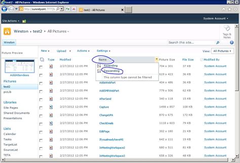 About Sorting Problem On Picture Library In Sharepoint 2010 After Installing Dec 2011 Cu Bugra