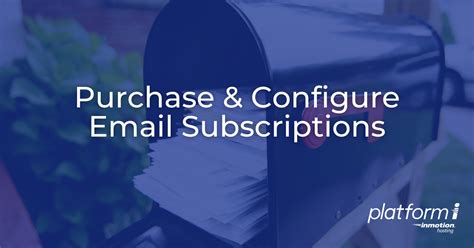 Purchase And Configure Email Subscriptions Platform Inmotion
