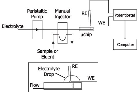 Micro Flow With Amperometric Detection Setup Electrolyte And Eluent Download Scientific