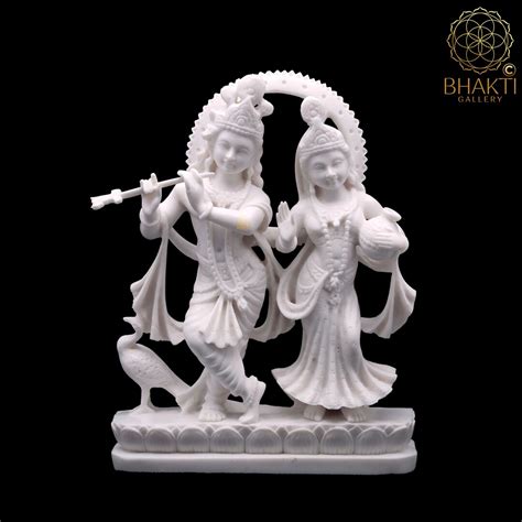 Radha Krishna Statue 10 Inch Big Cultured Marble Radha Krisna Figure