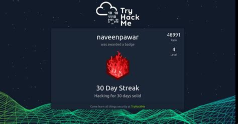 Naveen Pawar On Linkedin Learn Tryhackme Hackthebox Cybersecurity