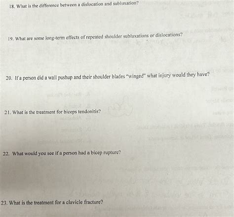 What Is The Difference Between A Dislocation And Subluxation What Are Some Long Term Effects Of