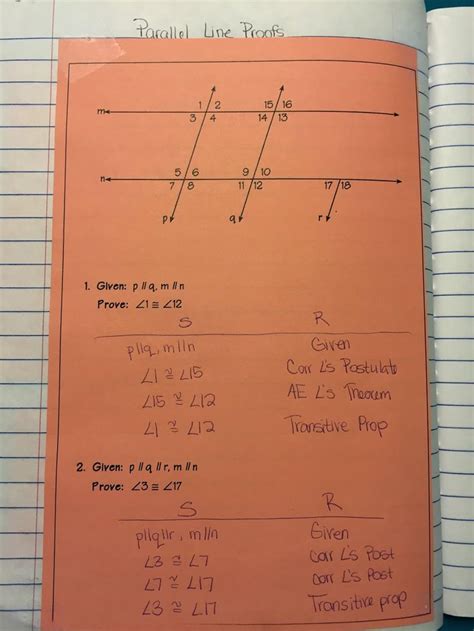 Misscalcul8 Geometry Unit 3 Angles And Lines Interactive Notebook Geometry Interactive