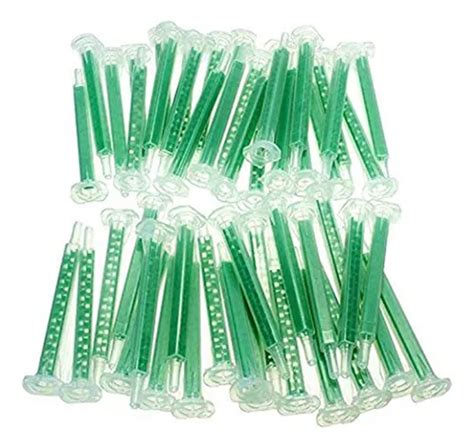 50 Pieces F6 16 Green Ab Glue Mixing Tube Static Mouth Secti Mercadolivre