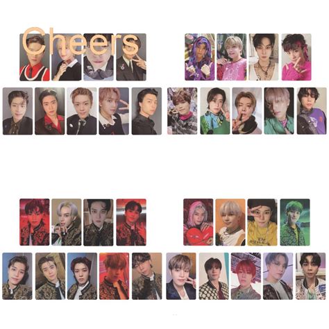 Torcidas 9Pcs Set Korea Kpop Nct127 Álbum Cartões Lomo Favoritos