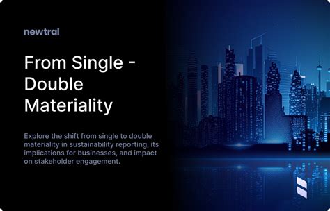 From Single Double Materiality In Sustainability Reporting