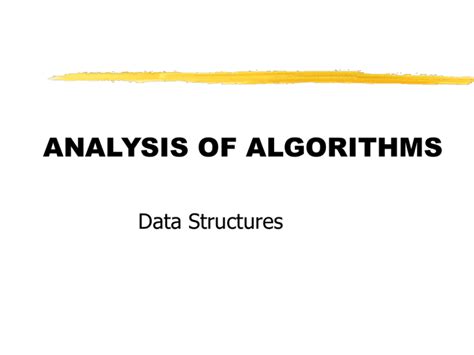 Analysis Of Algorithms