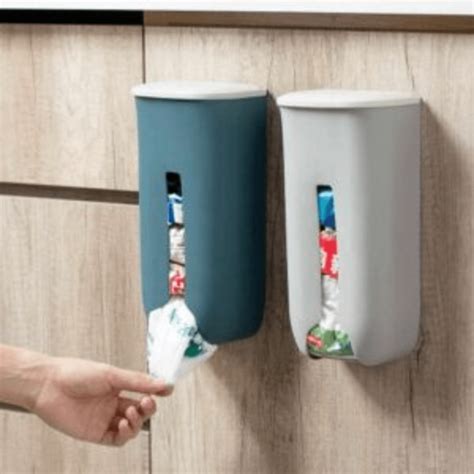 GROCERY BAG HOLDER GARBAGE BAGE HOLDER WALL MOUNT PLASTIC BAG STORAGE